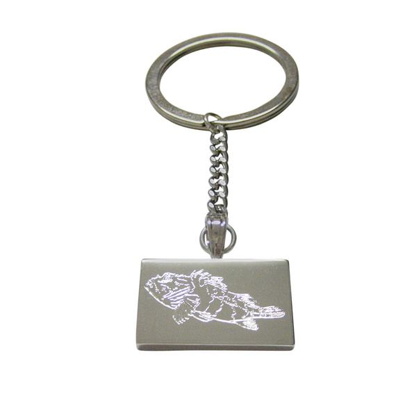 Kiola Designs | Accessories | Silver Toned Etched Rock Cod Fish ...